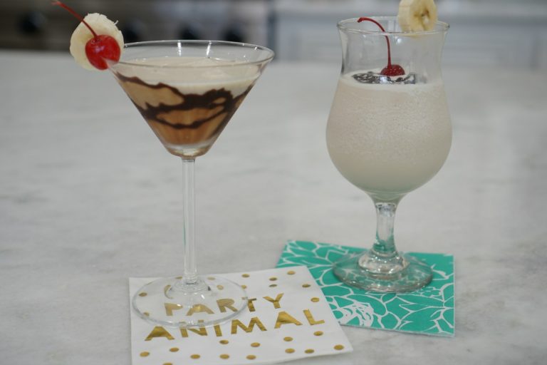 Fuzzy Friday: Banana Split Cocktails - The OP Life